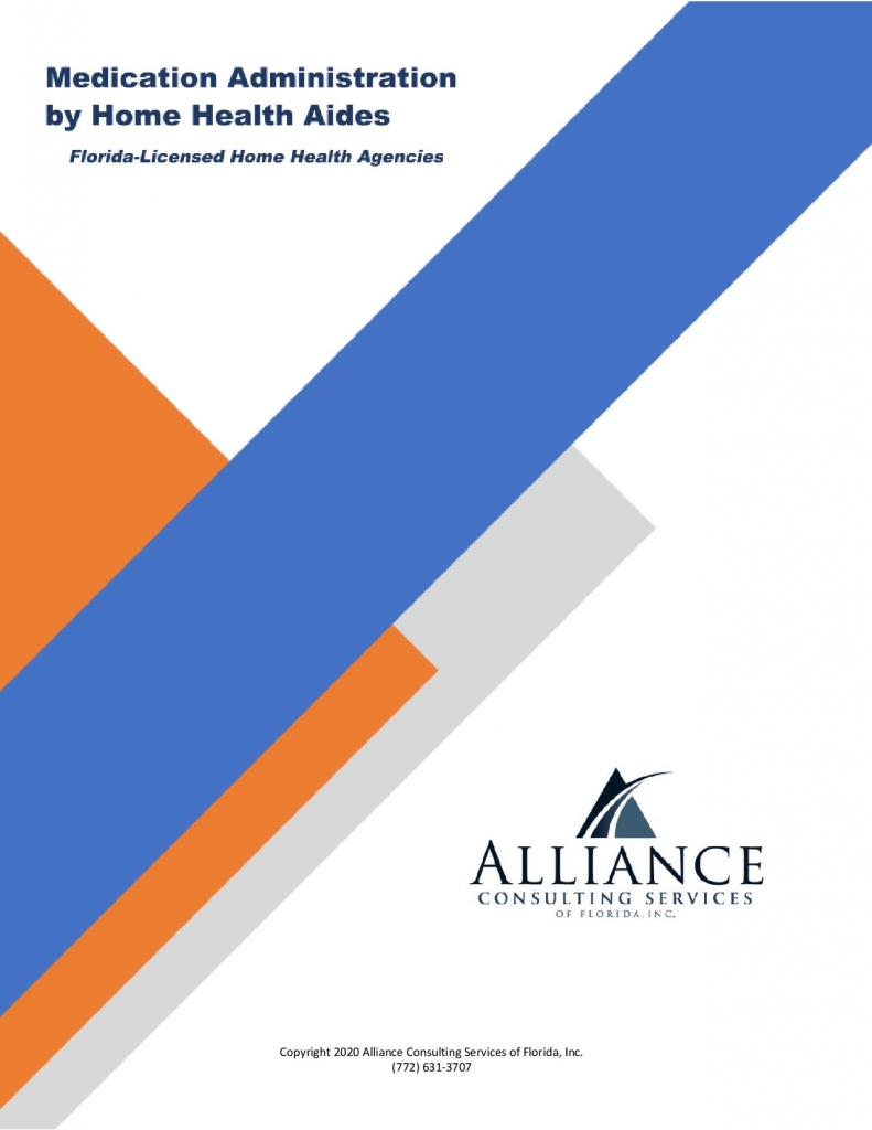 Home Health Aide Medication Administration Program - Alliance ...